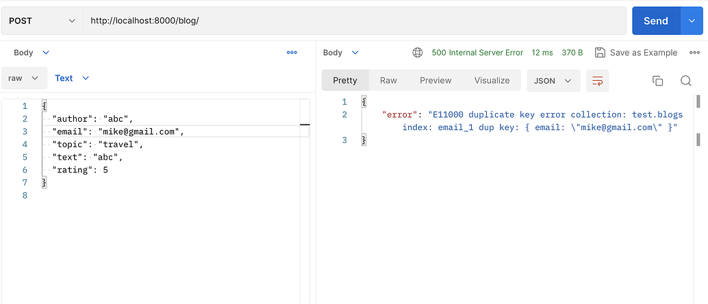 Expressmongoose Unique Option Not Working Nodejs Frameworks Mongodb Developer Community