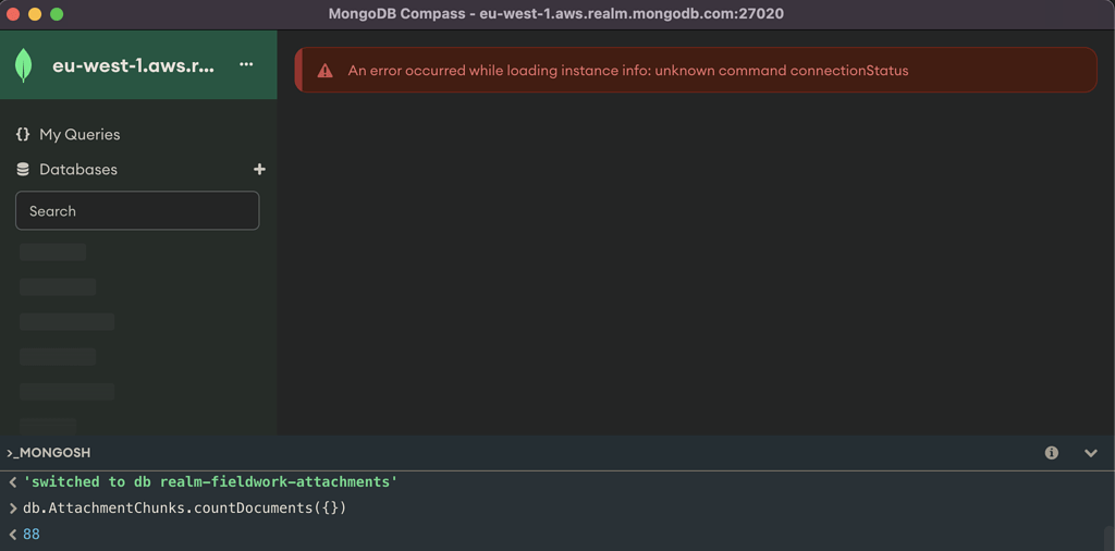 Compass for App Services using wire protocol - Developer Tools - MongoDB Developer Community Forums