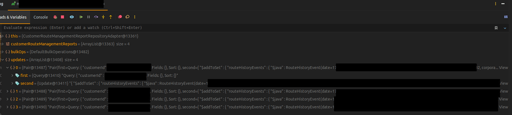 MongoTemplate bulk upsert fails to update the collection - Java Frameworks - MongoDB Developer ...