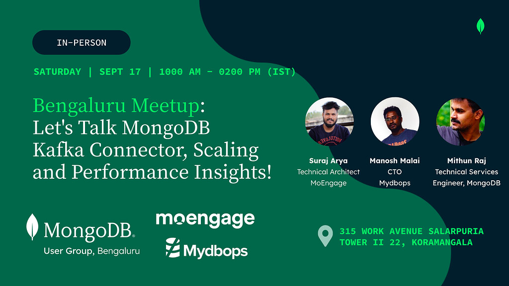 Bengaluru MUG: Let's Talk MongoDB Kafka Connector, Scaling and Performance Insights! - Asia ...
