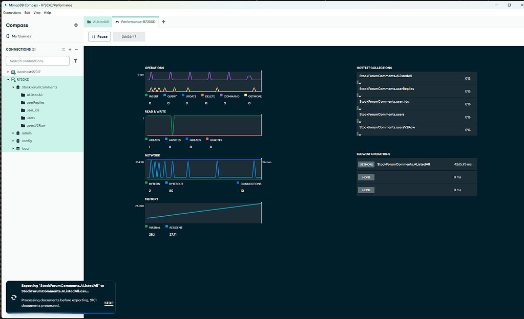 MongoDB query becomes unexpectedly slow and broken - Python Frameworks - MongoDB Developer ...