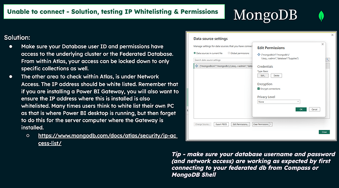 Error while connecting MongoDB to PowerBI using MongoDB Atlas SQL (Beta) - MongoDB Atlas ...