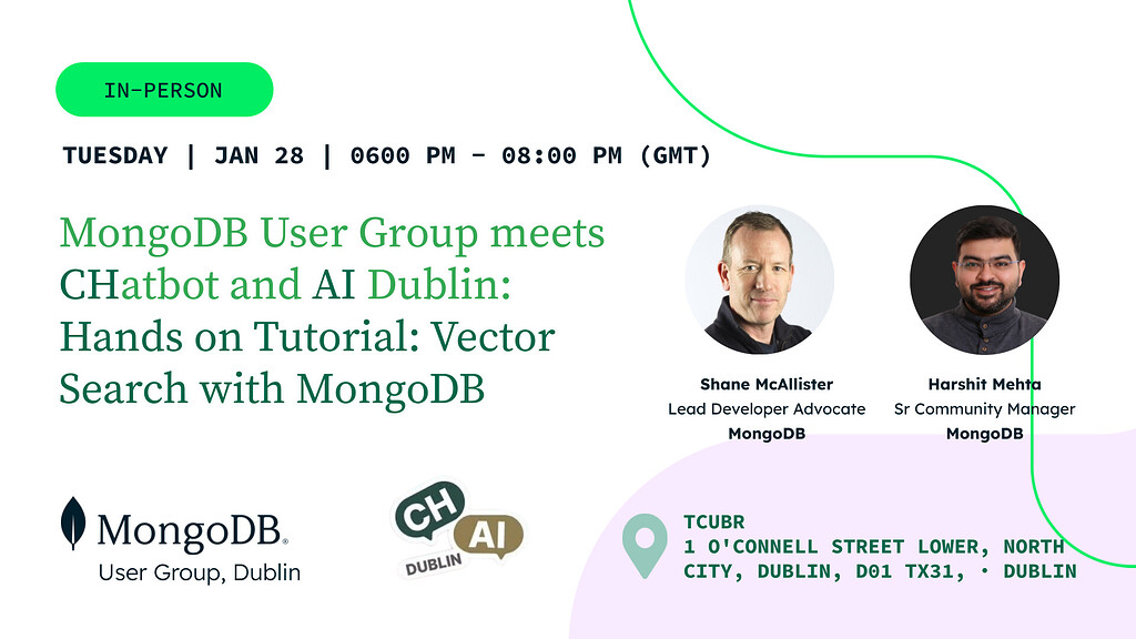 MUG Dublin with CHAI Dublin - Hands on Tutorial: Vector Search with MongoDB - Europe - MongoDB ...