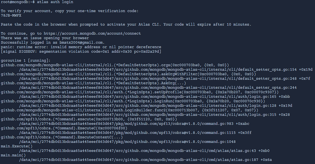 Cant Log In While Trying The Getting Started With Mongodb Atlas Course Mongodb Atlas