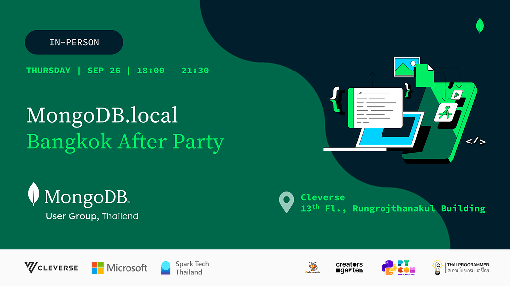 Thailand MUG September 2024: MongoDB.local Bangkok After Party - Asia Pacific - MongoDB ...