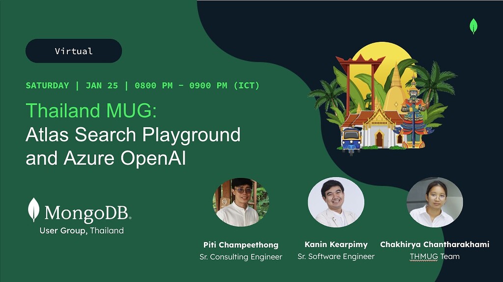 Thailand MUG: Atlas Search Playground and Azure OpenAI - Asia Pacific ...