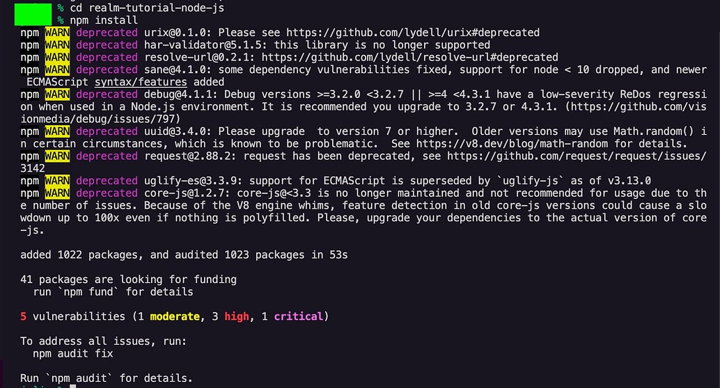 Would deprecated dependencies cause issues? - MongoDB Atlas App ...