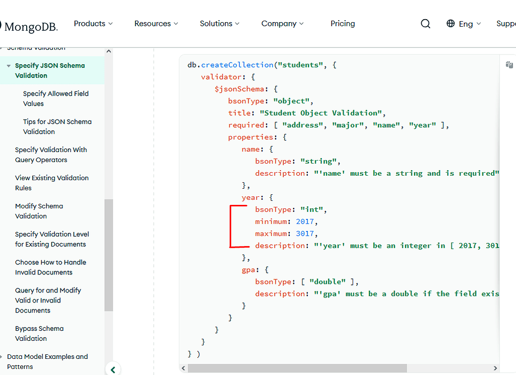 schema validation with pymongo and mongodb - Python Frameworks - MongoDB Developer Community Forums