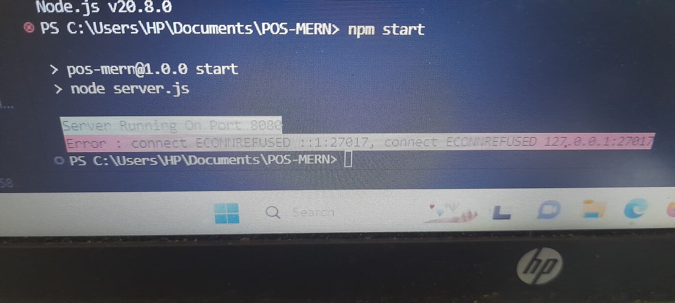 Error: connect ECONNREFUSED ::1:27017, connect ECONNREFUSED 127.0.0.1:27017 - Drivers - MongoDB ...