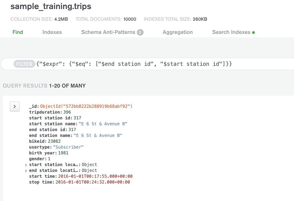 Chapter 4 Expressive query operator: localhost result always 0 - M001: MongoDB Basics - MongoDB ...