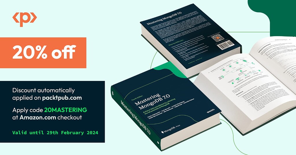 The new Mastering MongoDB 7.0 book has arrived! - Community Announcements - MongoDB Developer ...