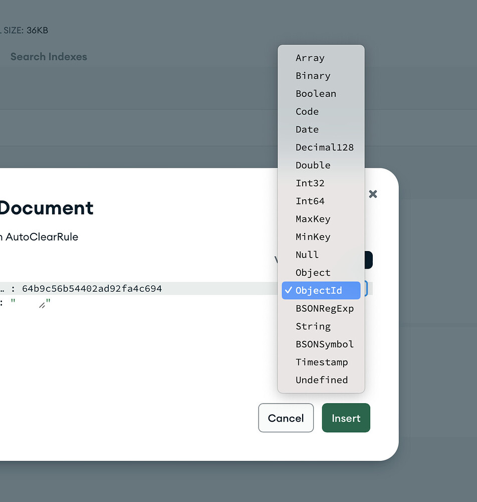 Insert A Document With Uuid Instead Of Objectid For The Id Field Atlas Triggers And Functions
