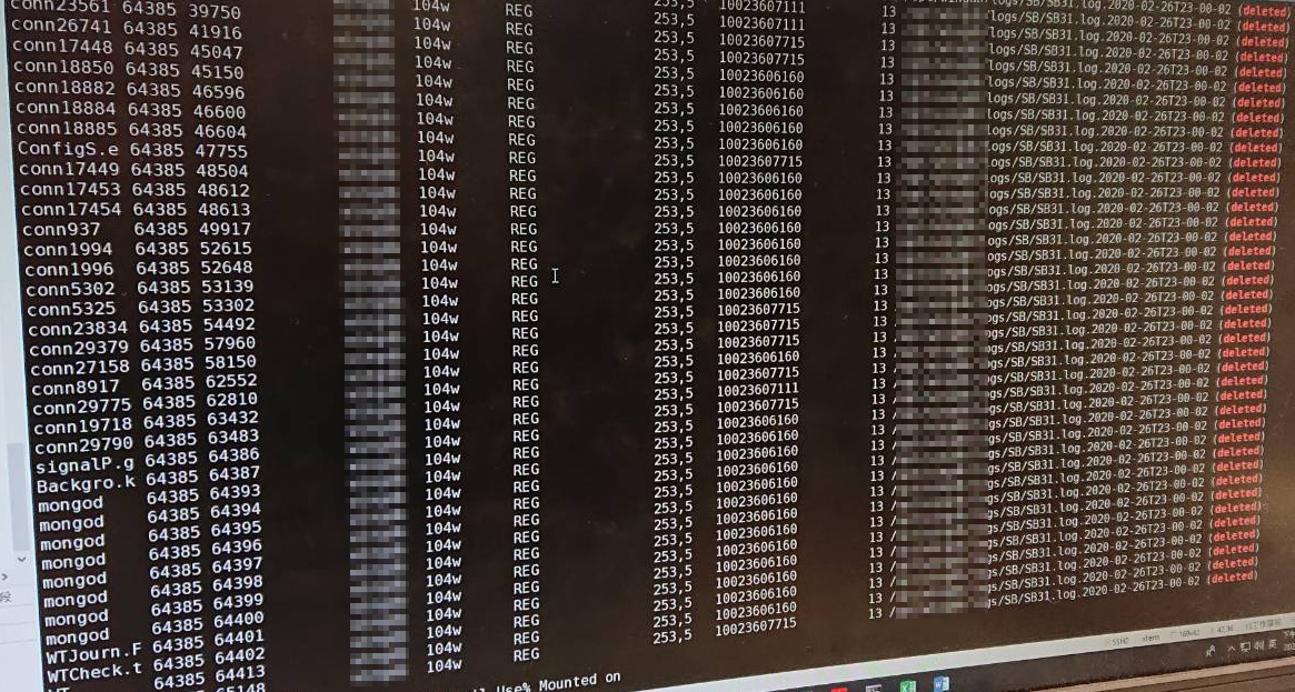 Mongodb Server Keeps Deleted Log Files Open After Rotation Ops And Admin Mongodb Developer