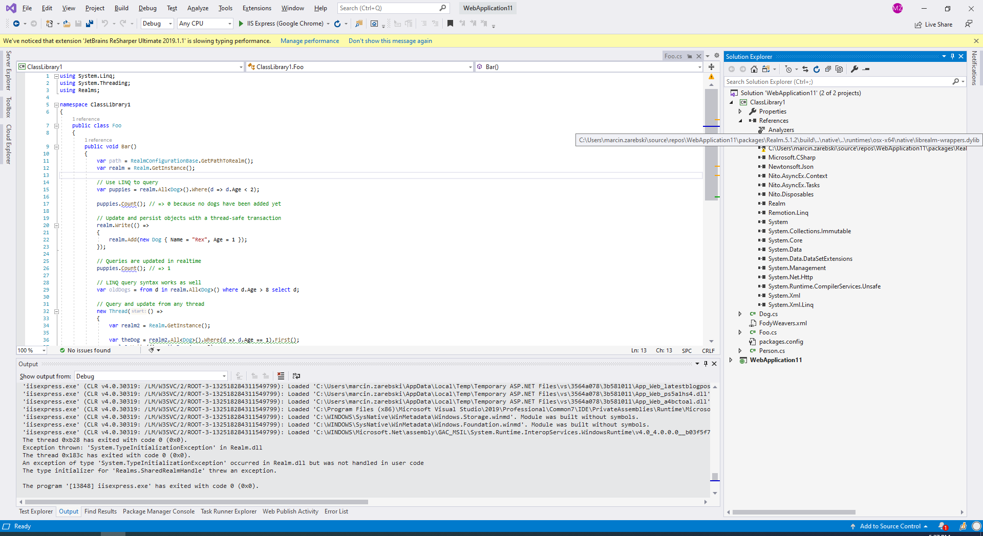 Issue With Adding Realm To The Project Realm Sdks Mongodb Developer