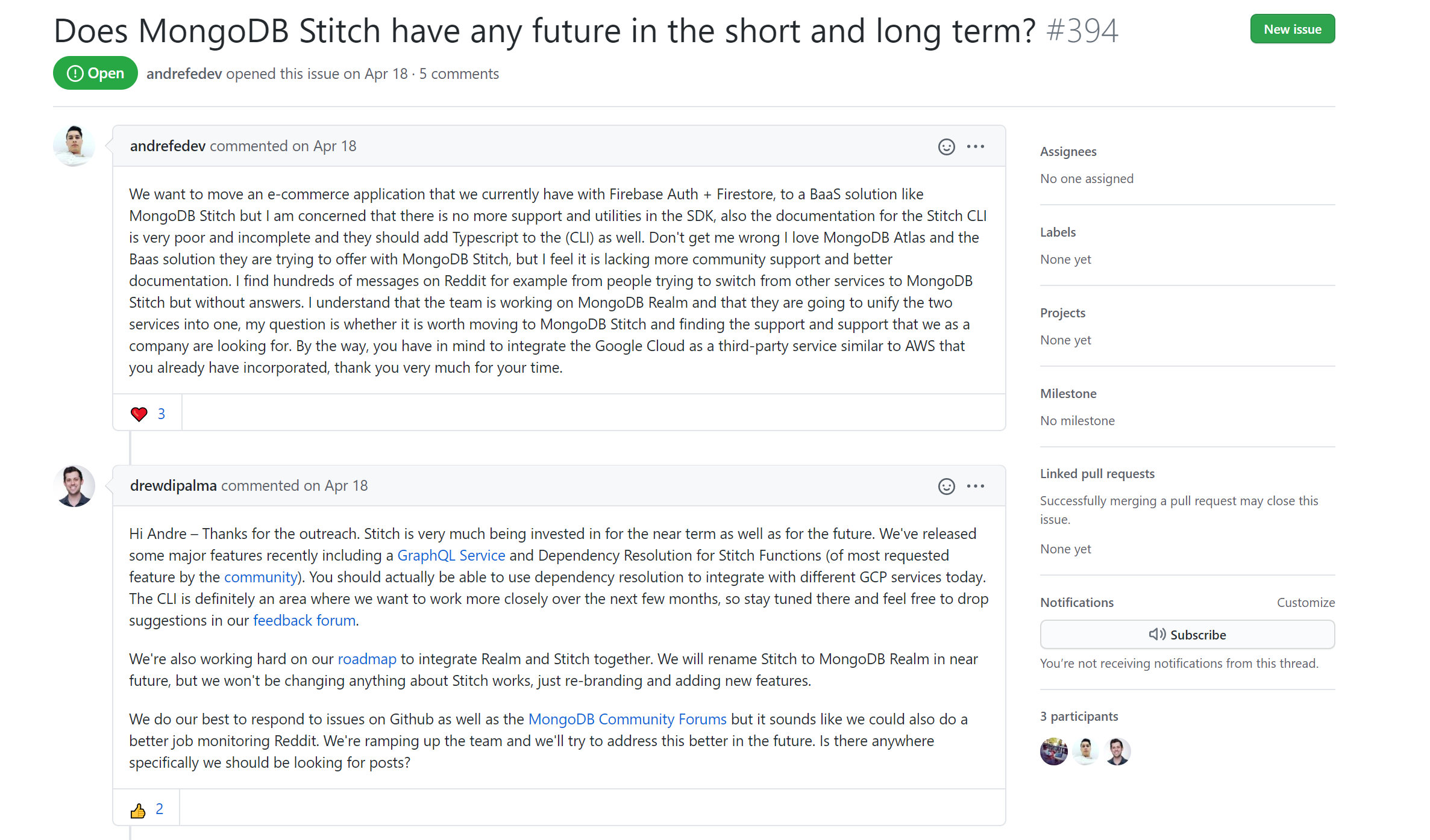 Confusion About Future Of Mongodb Realm And Stitch Mongodb Realm Mongodb Developer Community