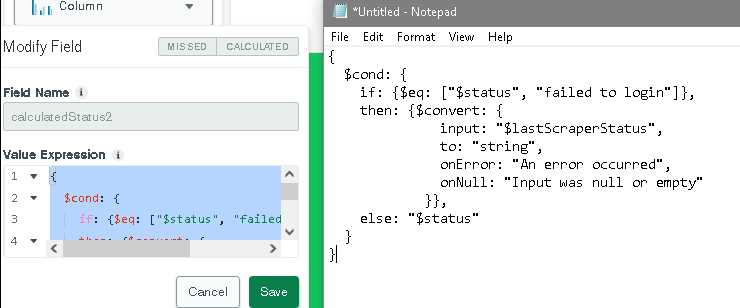 An Error Occurred While Loading Data For This Chart Mongodb Charts Mongodb Developer