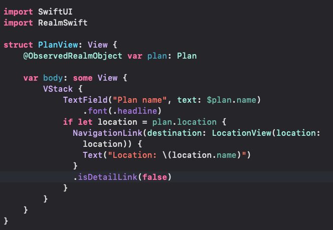 SwiftUI View Dismisses when typing in TextField - MongoDB Atlas App Services & Realm - MongoDB ...