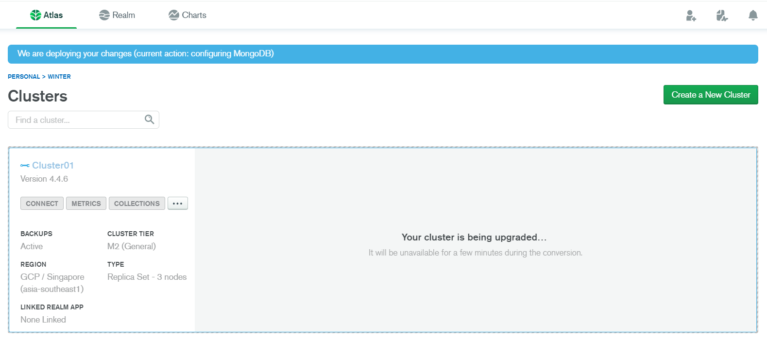 Why my cluster configure for too long (over 24 hours) - MongoDB Atlas - MongoDB Developer ...