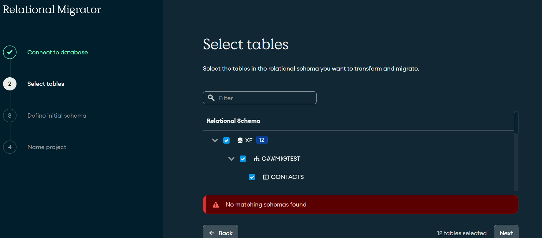 Relational Migrator No Matching Schemas Found Welcome Mongodb Developer Community Forums