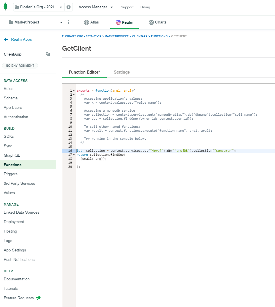 Show collection content with a function - Realm - MongoDB Developer ...