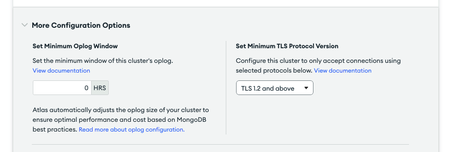 OPLog Configuration missing on atlas - MongoDB Atlas - MongoDB Developer Community Forums