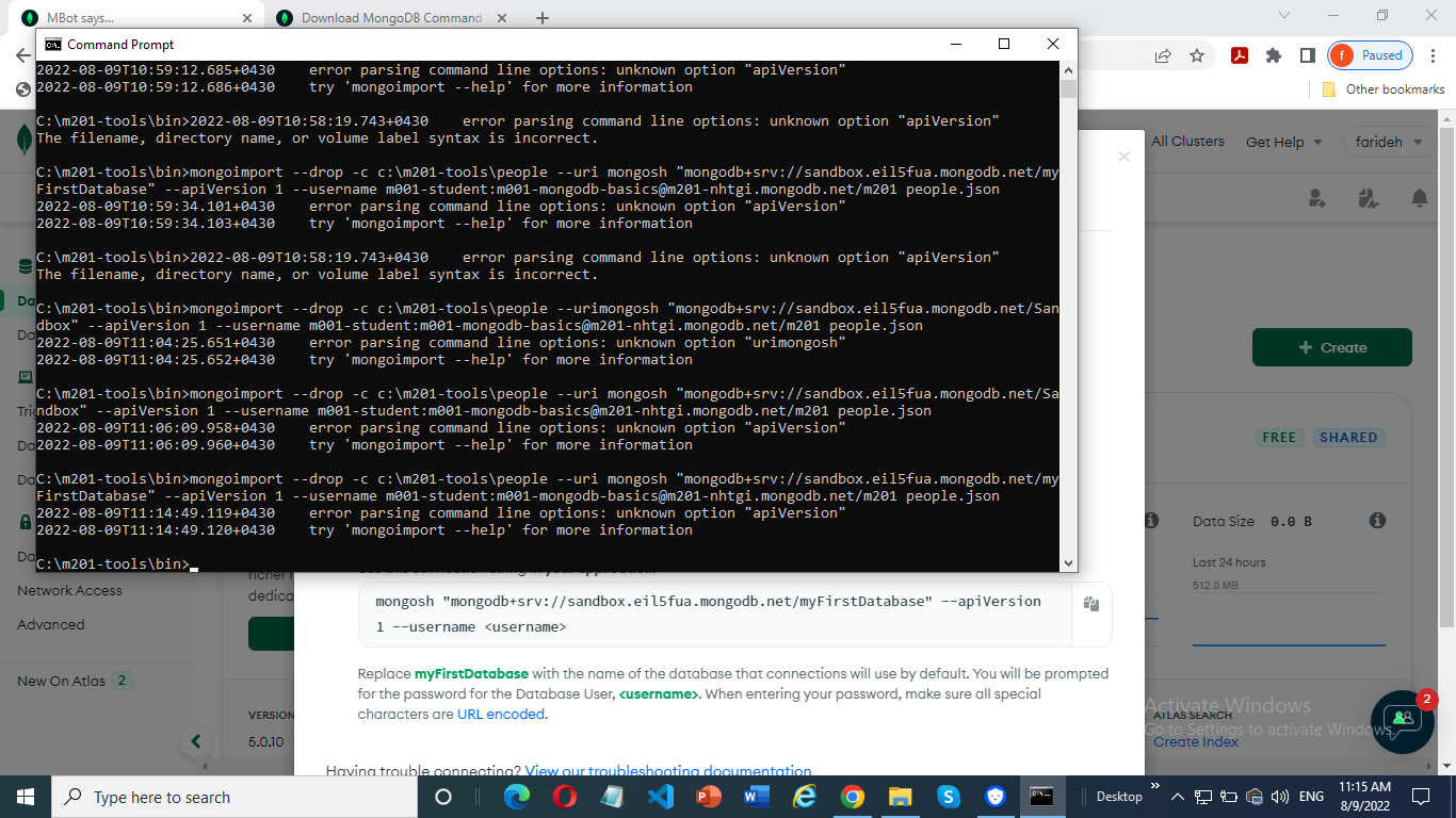 MongoDB M201 lab 1.1 install course dataset - M201: MongoDB Performance - MongoDB Developer ...