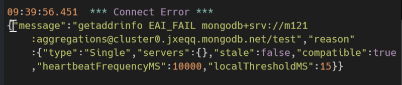 I’m following M121 est wanted to also use noSQLbooster - M121: The MongoDB Aggregation Framework ...