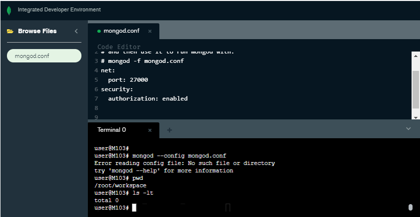 Unable To Find Nf M103 Basic Cluster Administration Mongodb Developer Community Forums