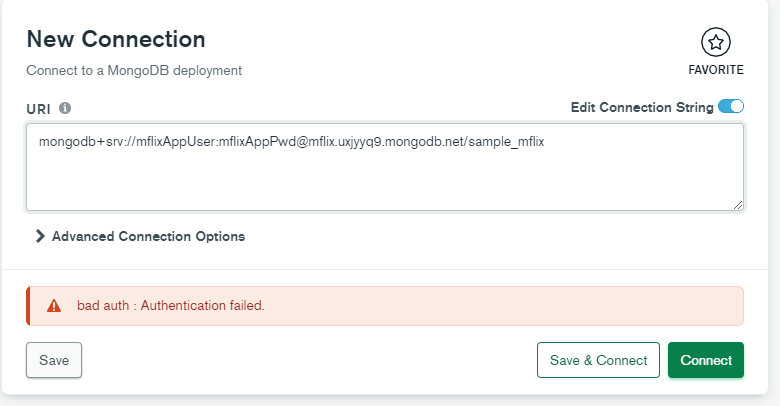 Ticket: Principle of Least Privilege can't login with compass - M220P: MongoDB for Python ...