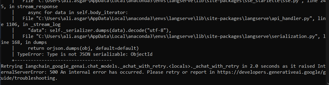Lanchain with gemini and mongodb - Atlas Search - MongoDB Developer Community Forums