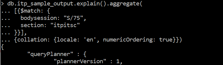Error using explain() on with collation - Working with Data - MongoDB ...