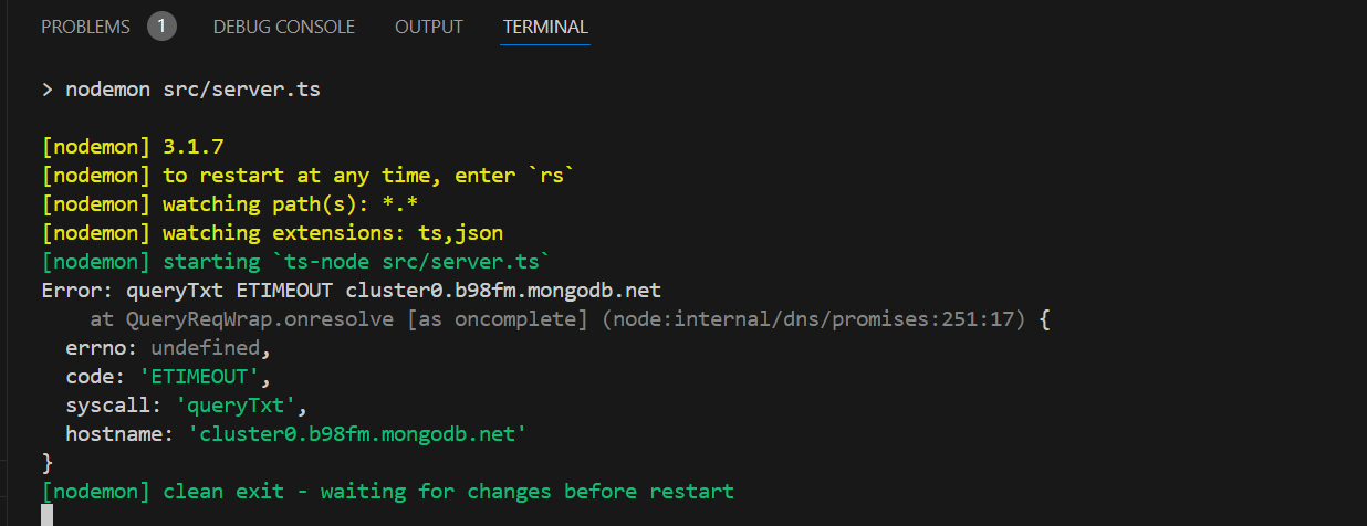 MERN stack cannot connect to mongoDB Atlas - Node.js Frameworks - MongoDB Developer Community Forums