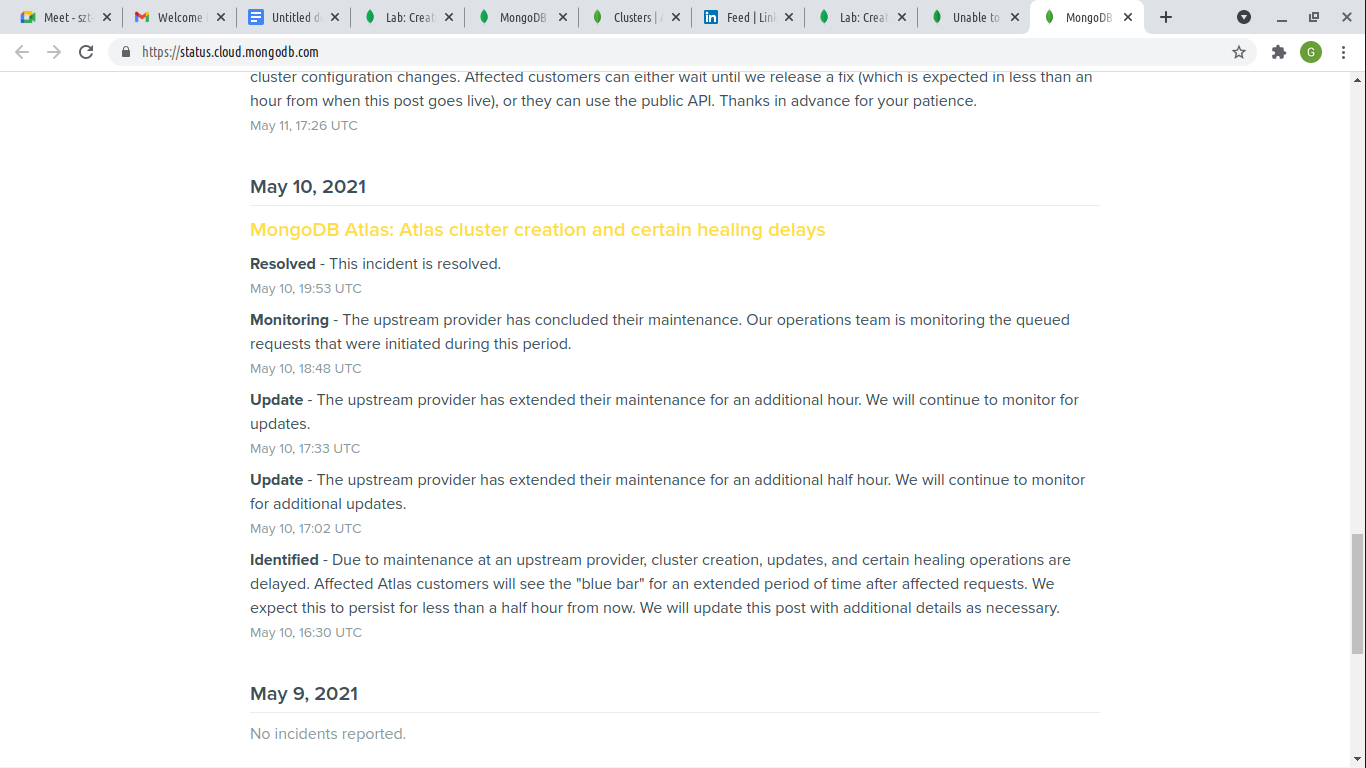 Unable To Create Cluster In Atlas Mongodb Atlas Mongodb Developer