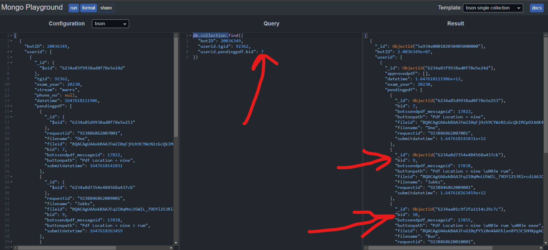 Find subarryas in arrays data - Atlas Search - MongoDB Developer Community Forums