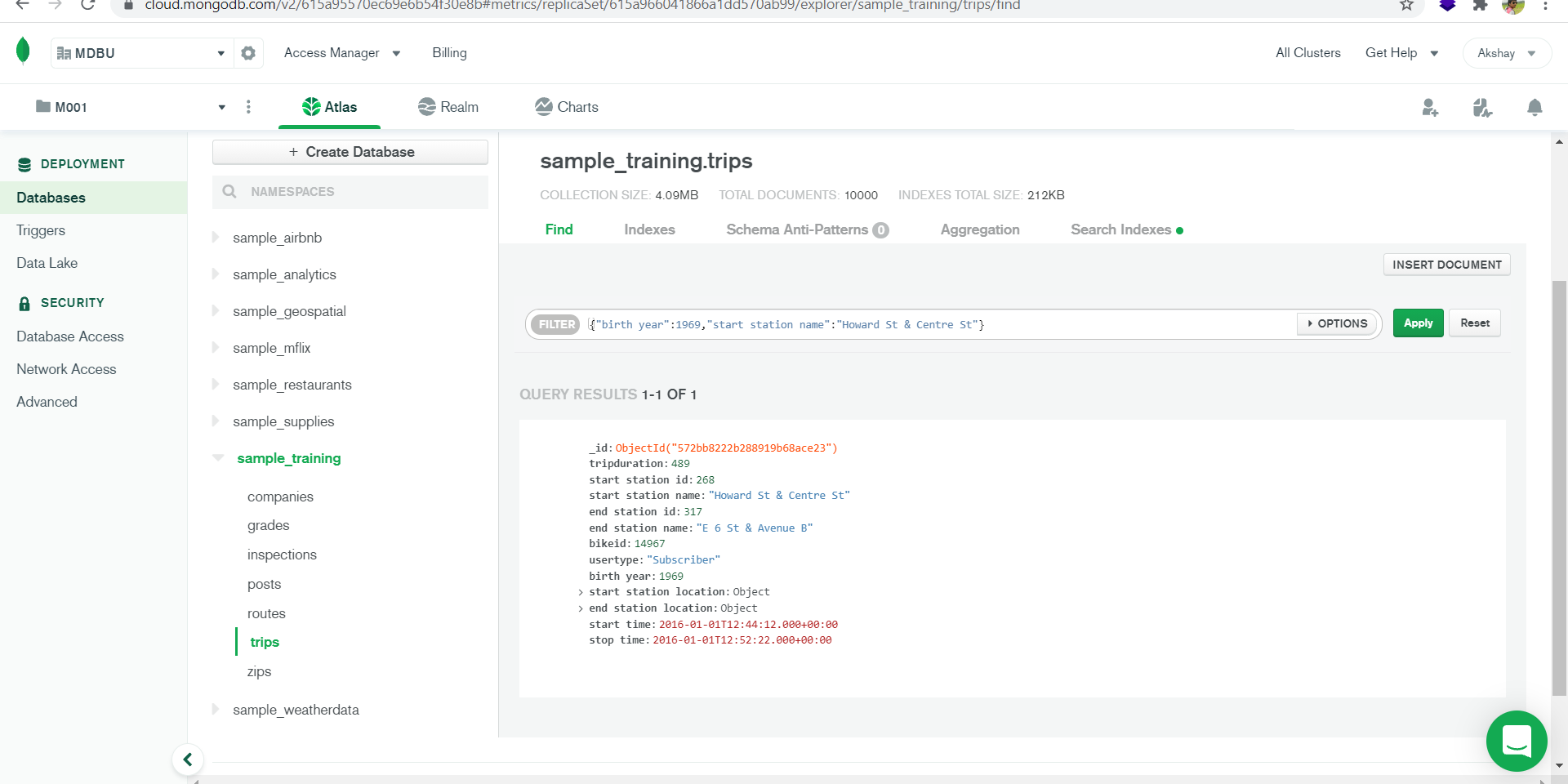 Even Though I Have Given The Correct Answer Still Getting Incorrect M001 Mongodb Basics