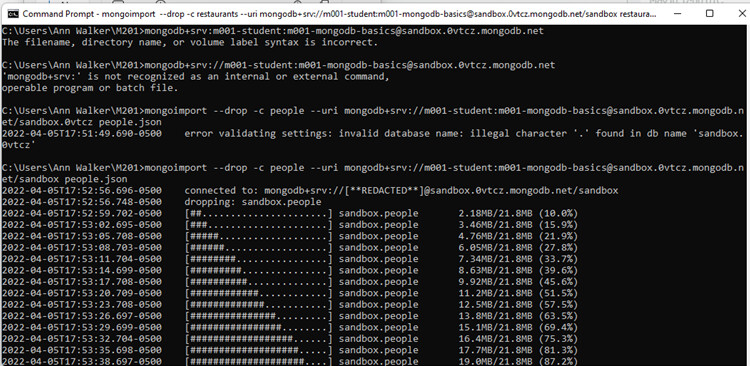 Chapter 1: Introduction Lab 1.1: Install Course Tools and Datasets - M201: MongoDB Performance ...