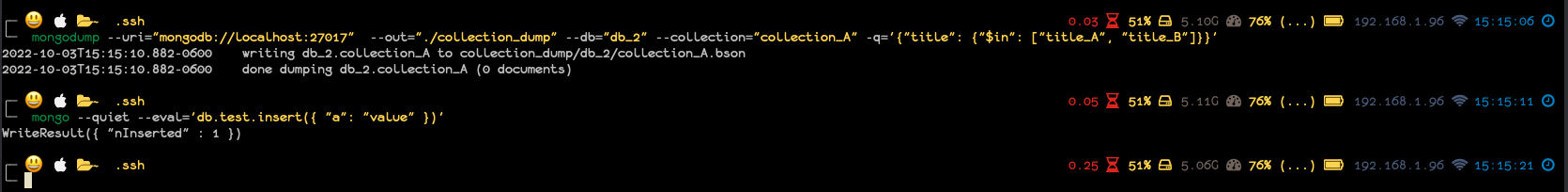 Mongodump Specific Collection But Only Include Specific Documents Working With Data Mongodb