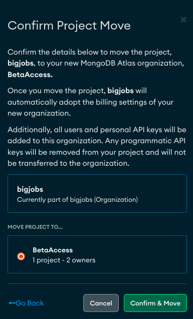 Transfer ownership - Ops and Admin - MongoDB Developer Community Forums