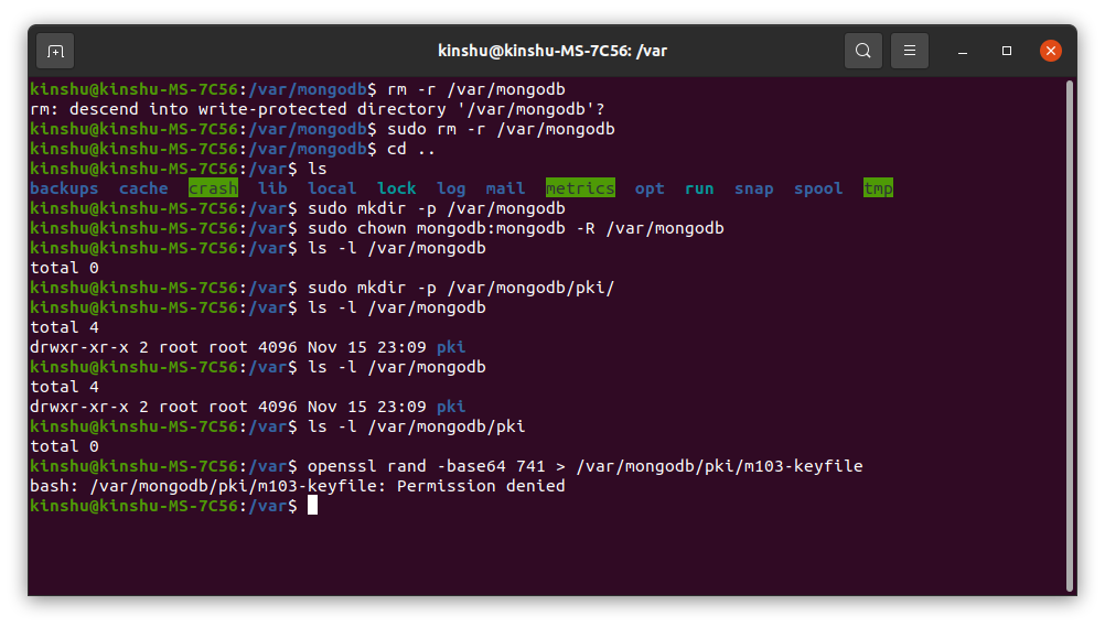 Having problem creating open ssl file - Ops and Admin - MongoDB Developer Community Forums
