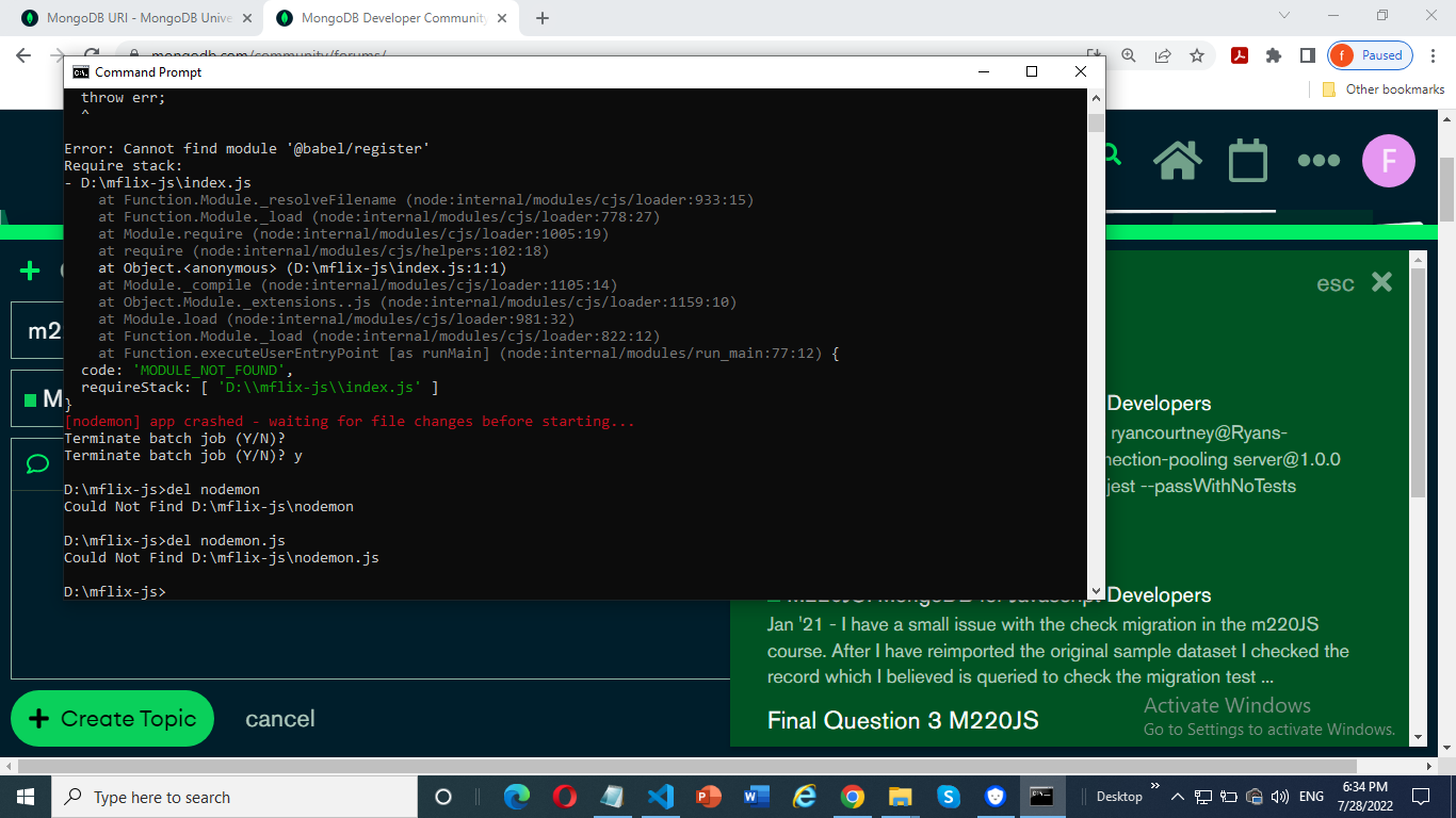 m220js-ch0-README-running-the application - M220JS: MongoDB for Javascript Developers - MongoDB ...