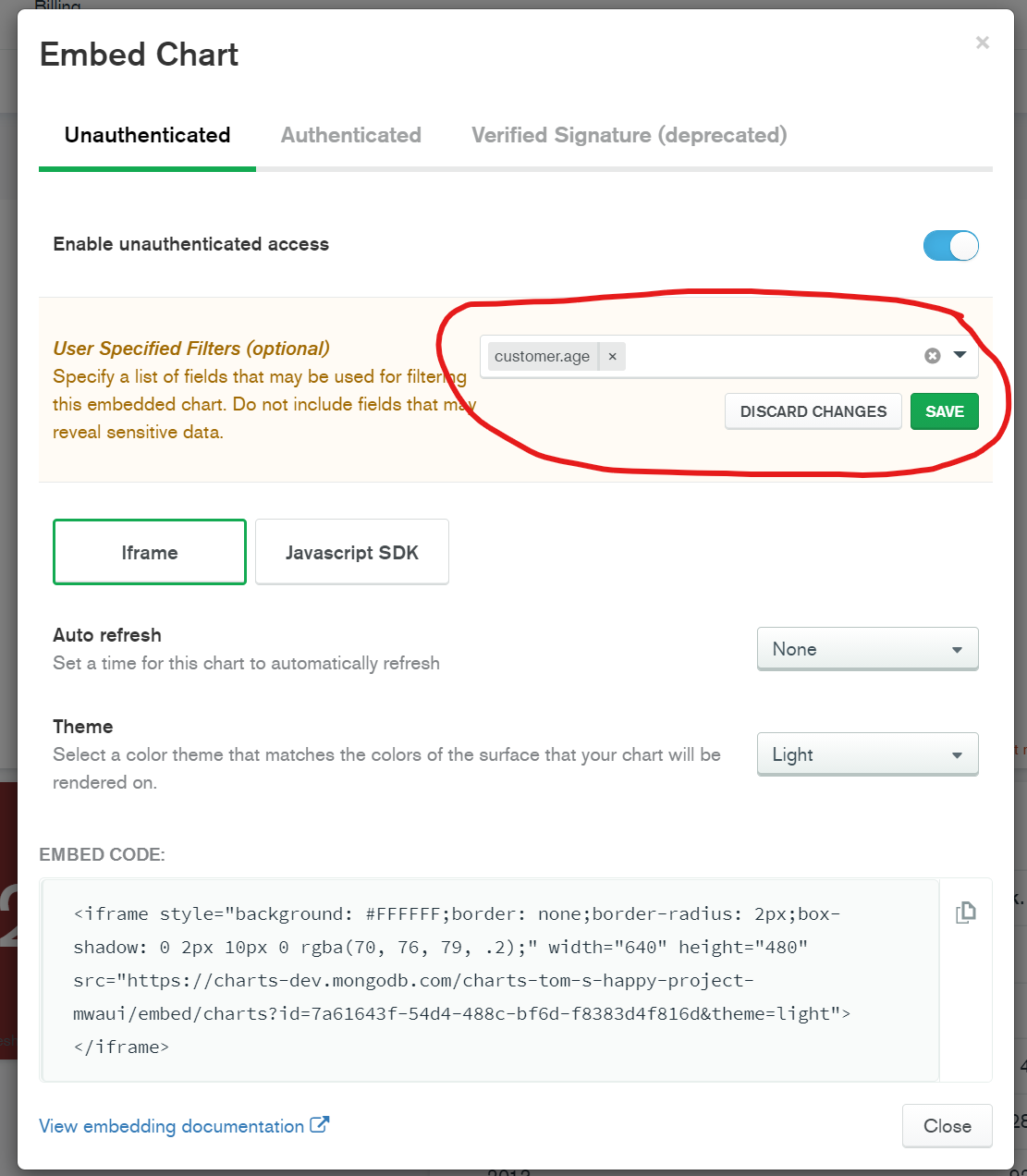 Export And Filter Mongodb Charts Mongodb Developer Community Forums