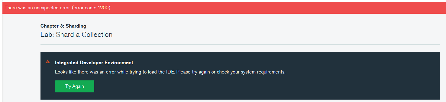 IDE will not launch/load - M001: MongoDB Basics - MongoDB Developer Community Forums