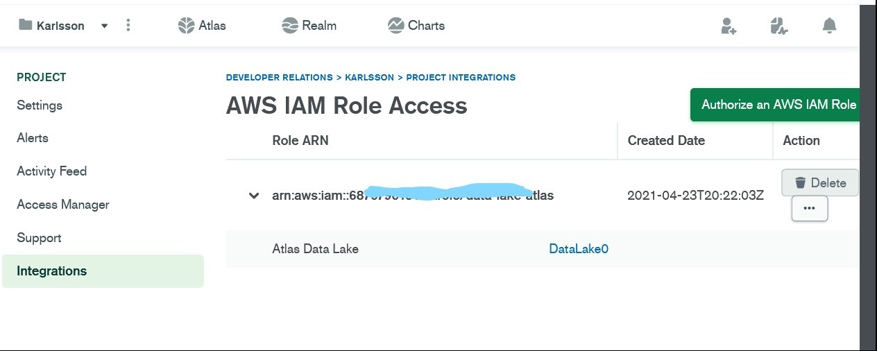 Unauth Error on Moving Data from DataLake to S3 - Atlas Triggers & Functions - MongoDB Developer ...