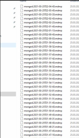 Mongodb creats a lot of mdmp file - Ops and Admin - MongoDB Developer ...