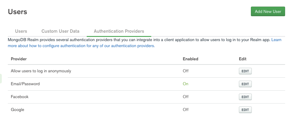 Failed To Sign Up Authentication Via Local Userpass Is Unsupported Mongodb Realm Mongodb