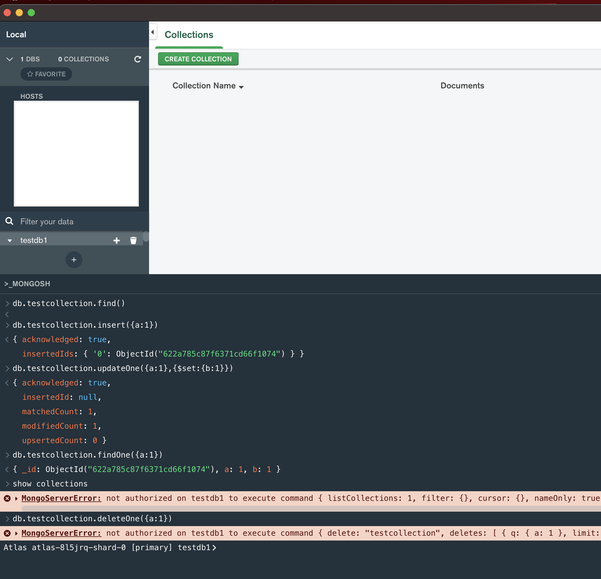 Custom Roles Didnt Work Mongodb Atlas Mongodb Developer Community Forums