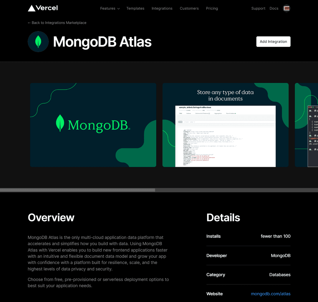 How To Connect Mongodb Atlas To Vercel Using The New Integration Mongodb