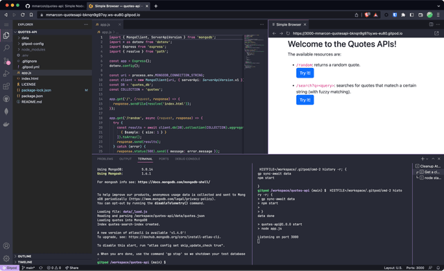 Streamlining Cloud Native Development With Gitpod And Mongodb Atlas Mongodb
