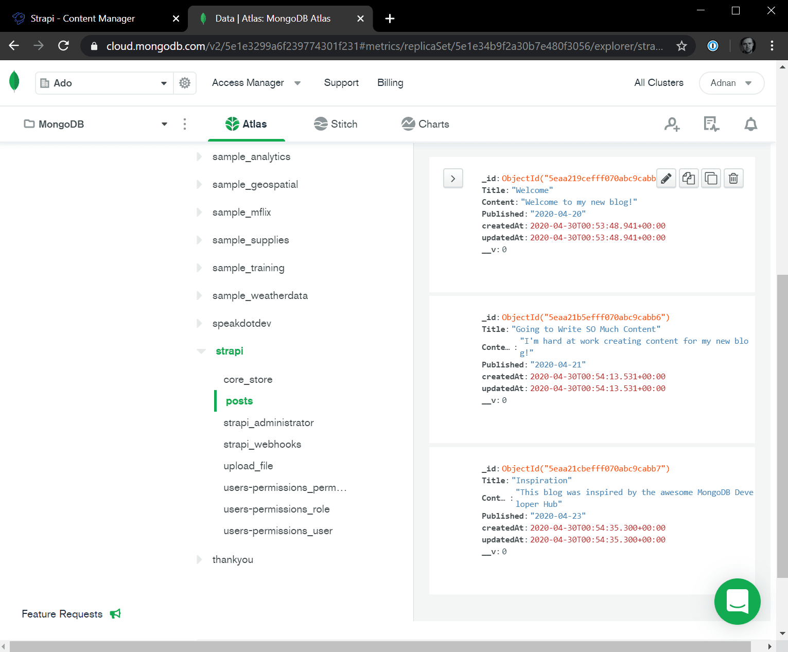 Use MongoDB as the Data Store for your Strapi Headless CMS | MongoDB