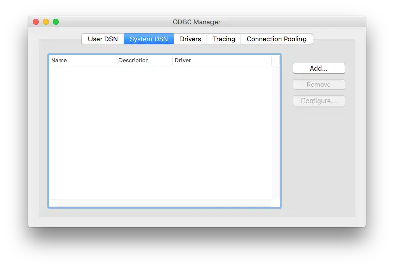 Create a System DSN - MongoDB Connector for BI v2.10